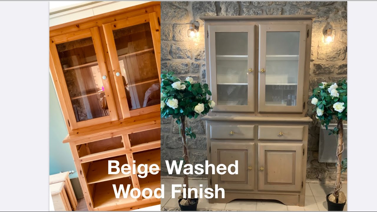 HOW TO DO A BEIGE WASHED WOOD FINISH - YouTube