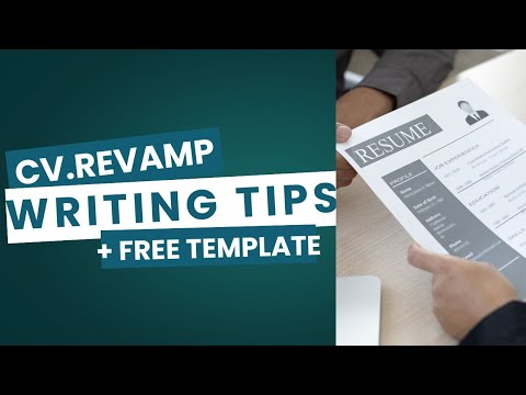 Boost Your Job Hunt: Resume Writing Tips + FREE CV Template - YouTube