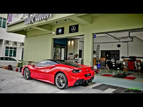 Ferrari 488 GTB full Fi EXHAUST valvetronic sound X One Belief Tyre & Wheels