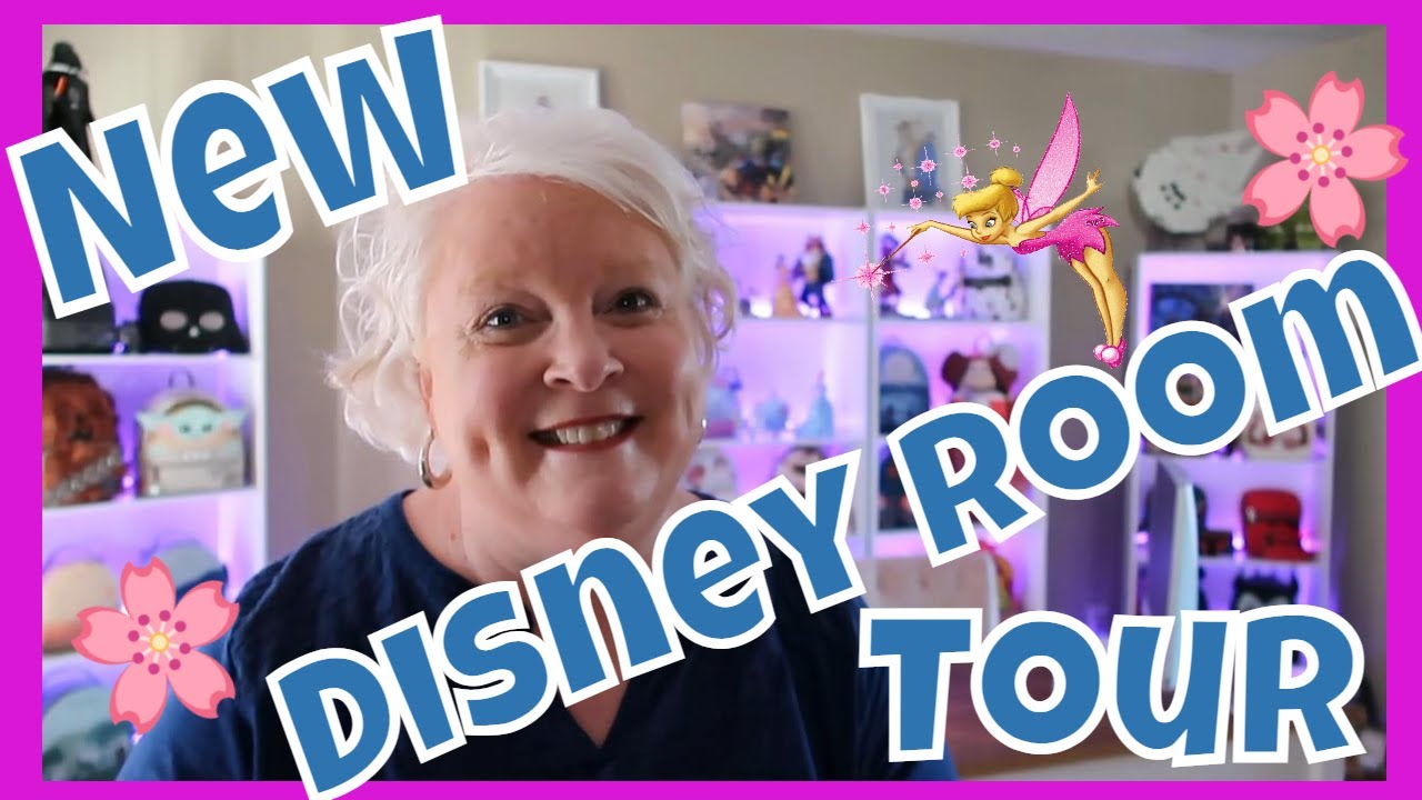 New Disney Room Tour!!!! New Shelves and Lighting!! - YouTube