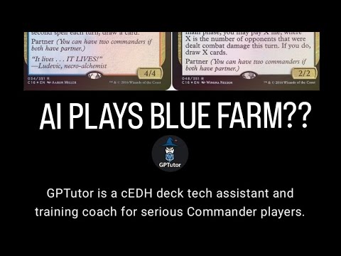Teaching ai how to play Magic:The Gathering (cEDH blue Farm List) - YouTube