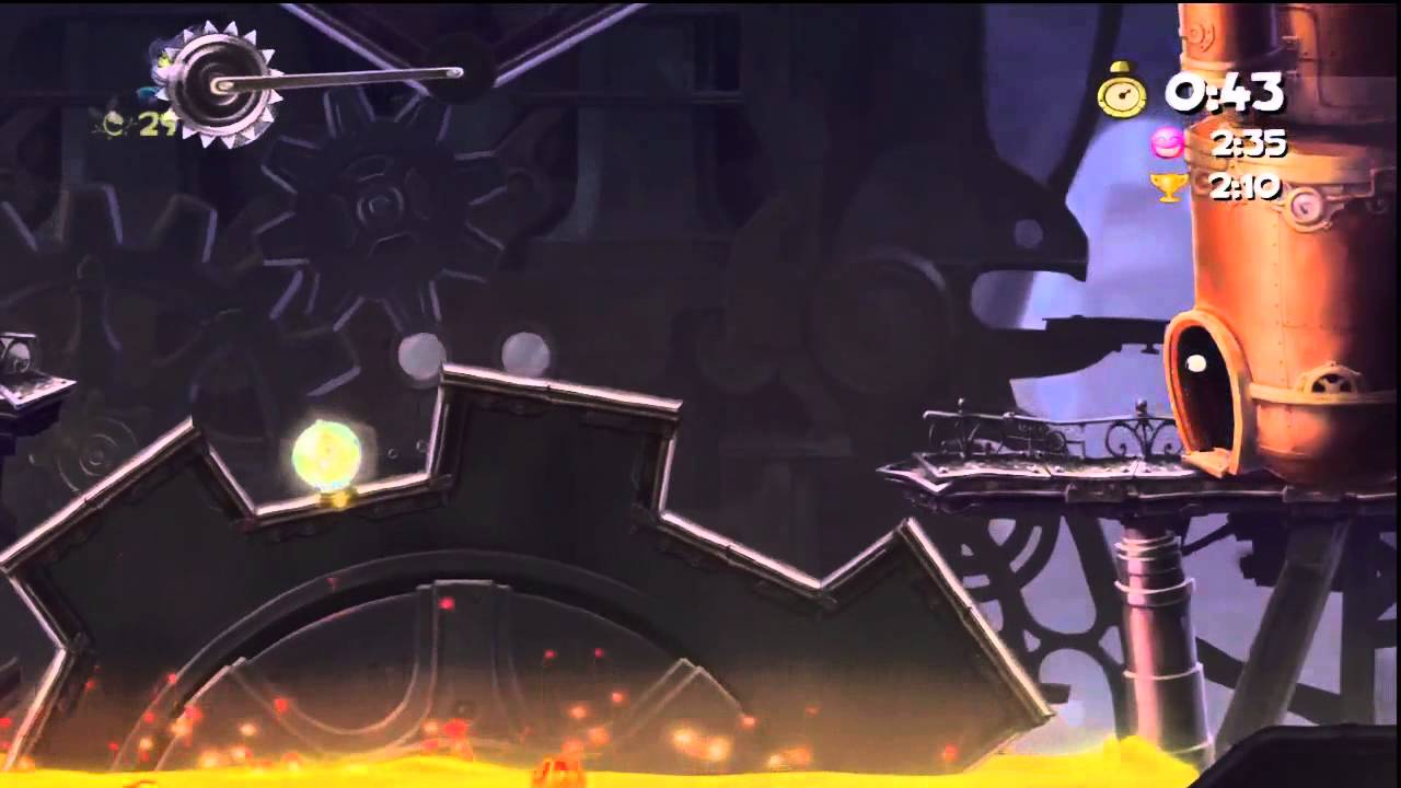 Rayman: Origins - Moody Clouds Time Trials - "Nitro!" Trophy - YouTube