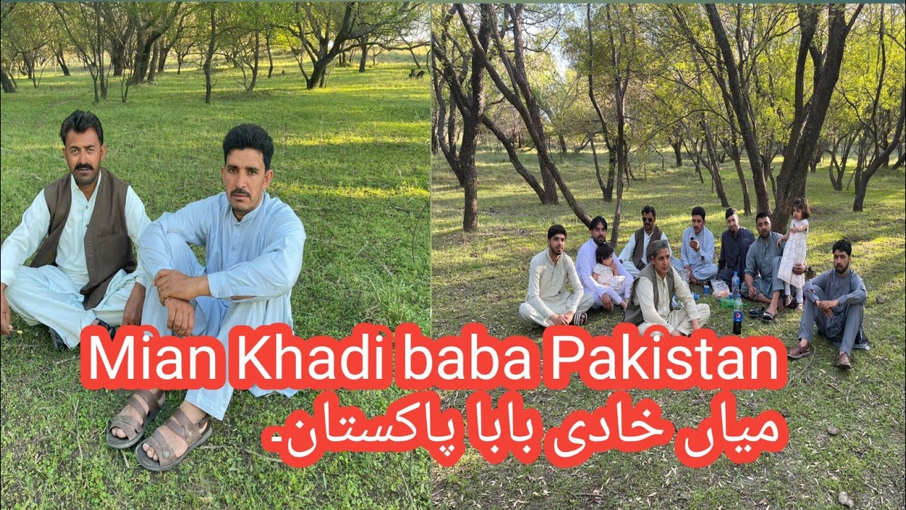 Village lads enjoying Spring evening time 2021 in Mian Khadi Baba Chach ...