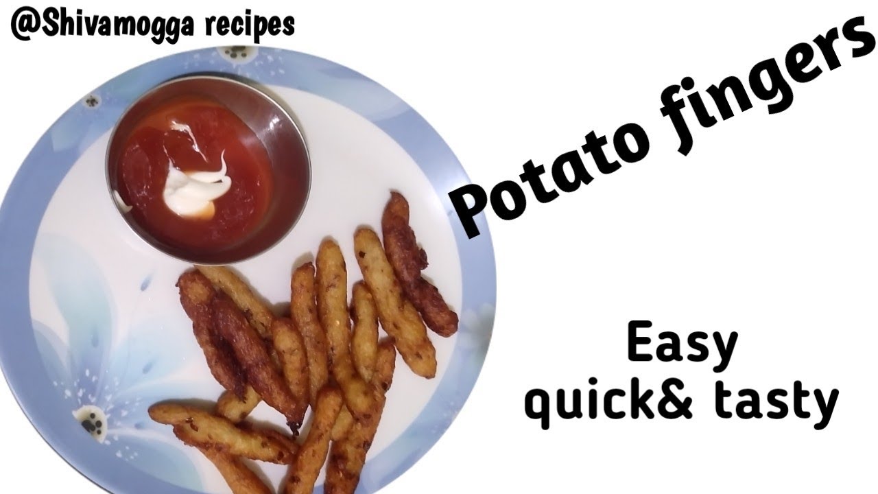 Potato fingers// quick and tasty evening snack recipe with less ...