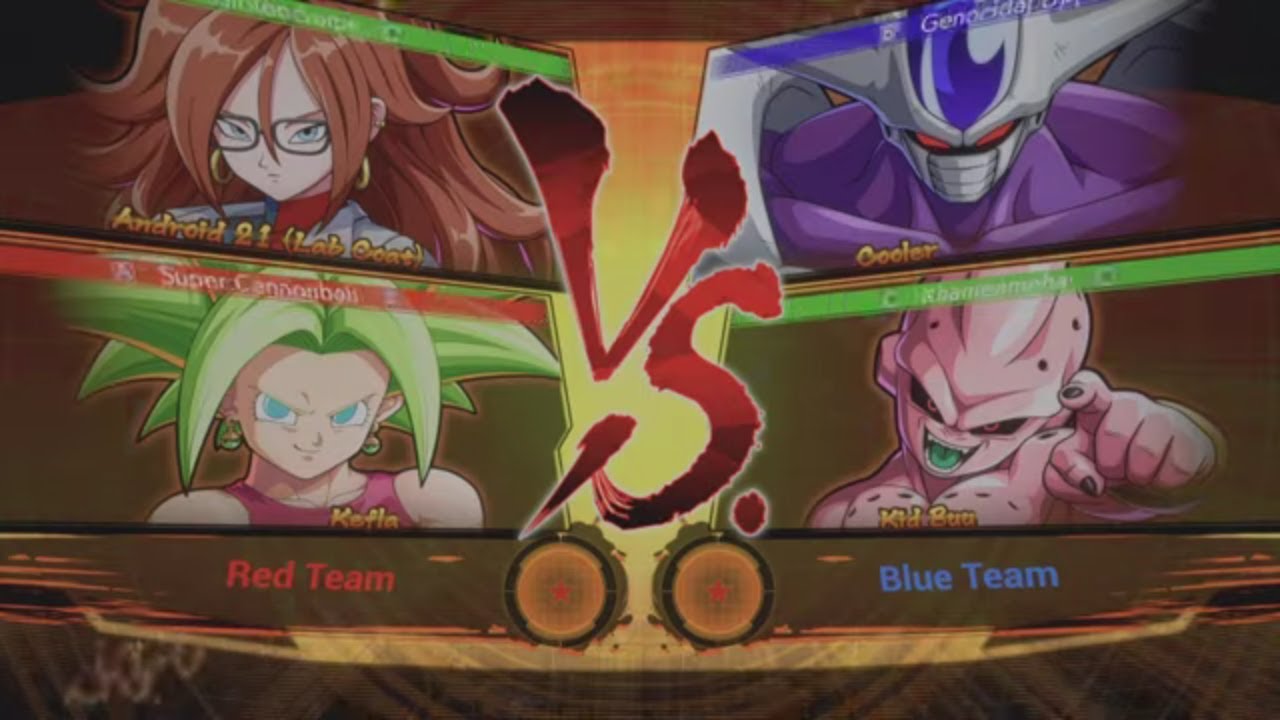 Dragon Ball Fighterz Android 21, Kefla VS Cooler, Kid Buu 2 VS 2 Fight ...