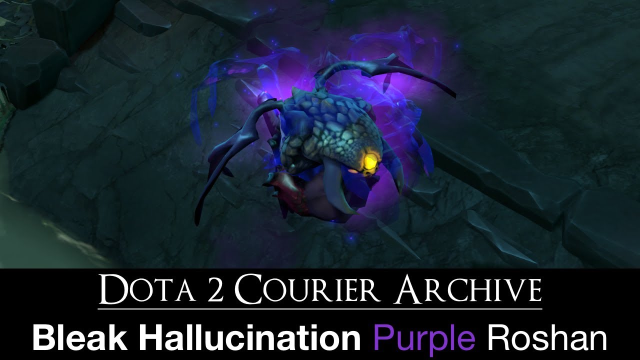 Dota 2 Courier: Unusual Roshan (Bleak Hallucination - Purple) - YouTube