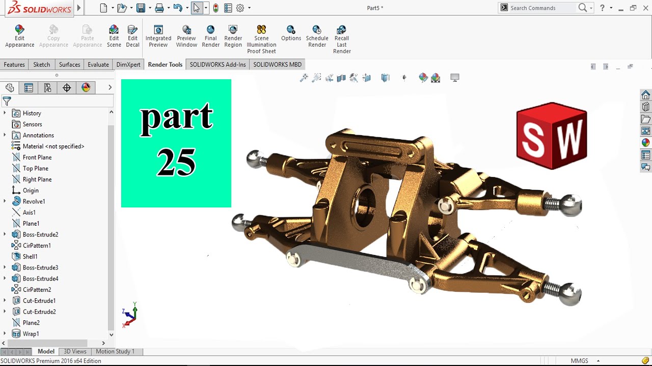 Assembly Car suspension system part 25 - YouTube