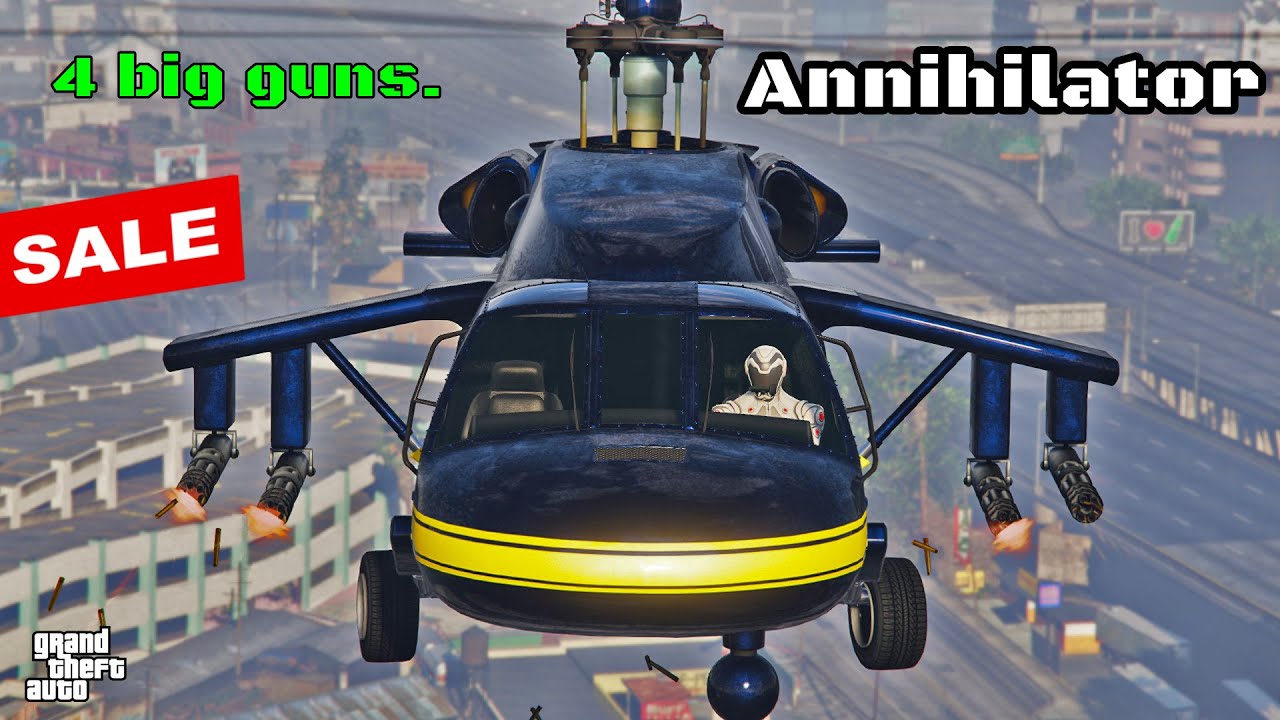 Annihilator Big GUNS Helicopter | Review & Customization | GTA Online ...