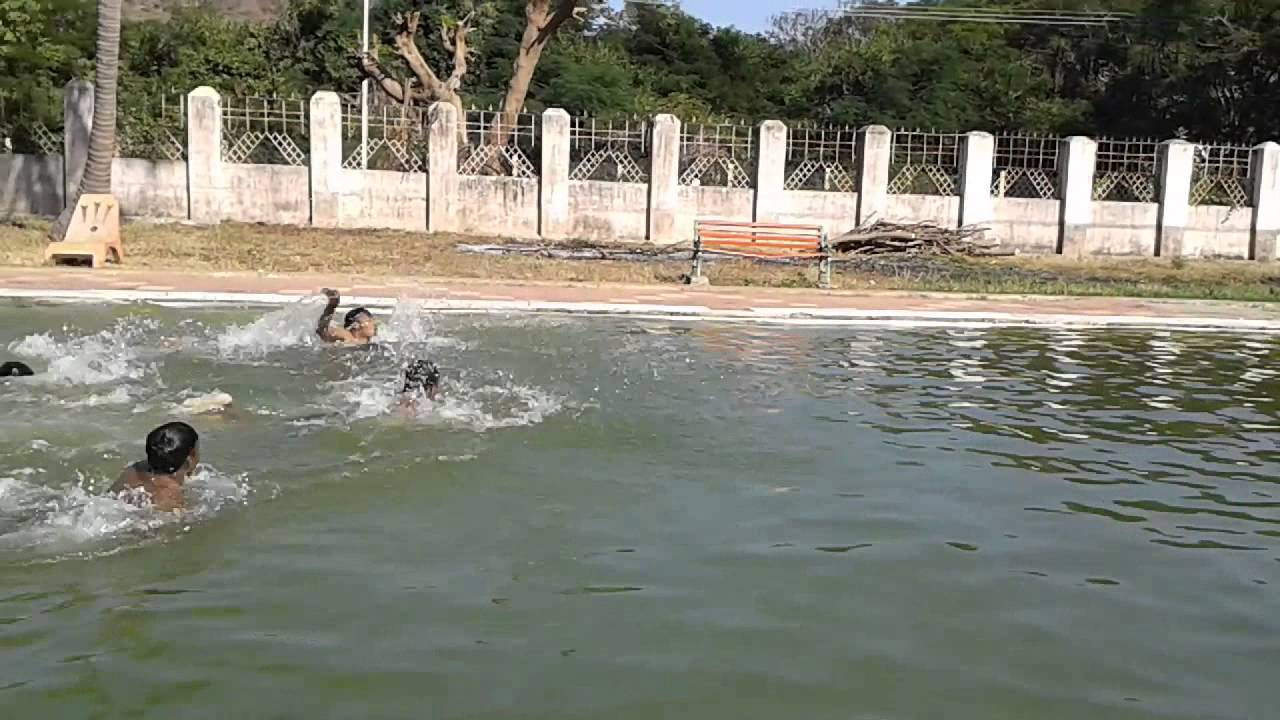 Swim race @ sathanur dam swimming pool - YouTube