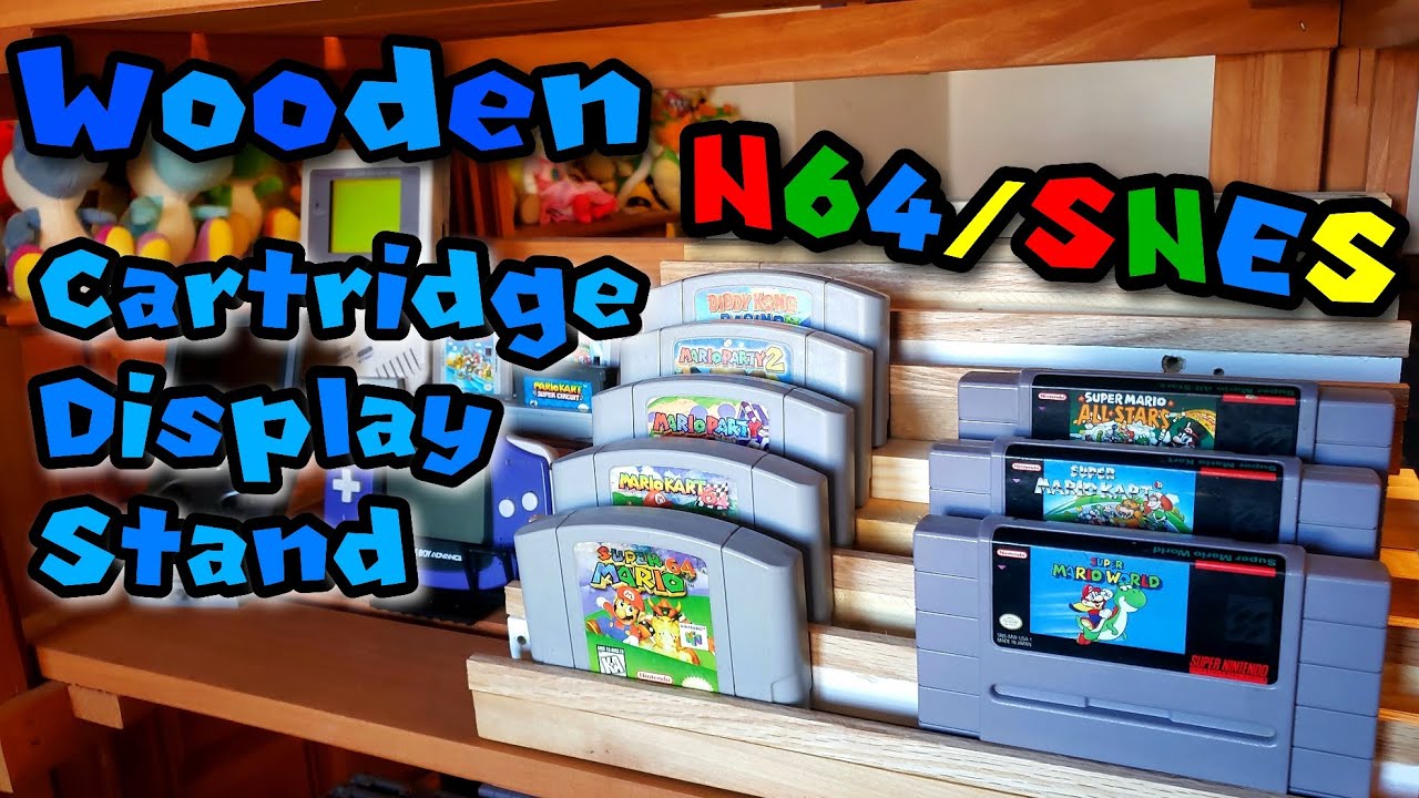 Custom Wooden N64/SNES Cartridge Display Stand - JayTendo - YouTube