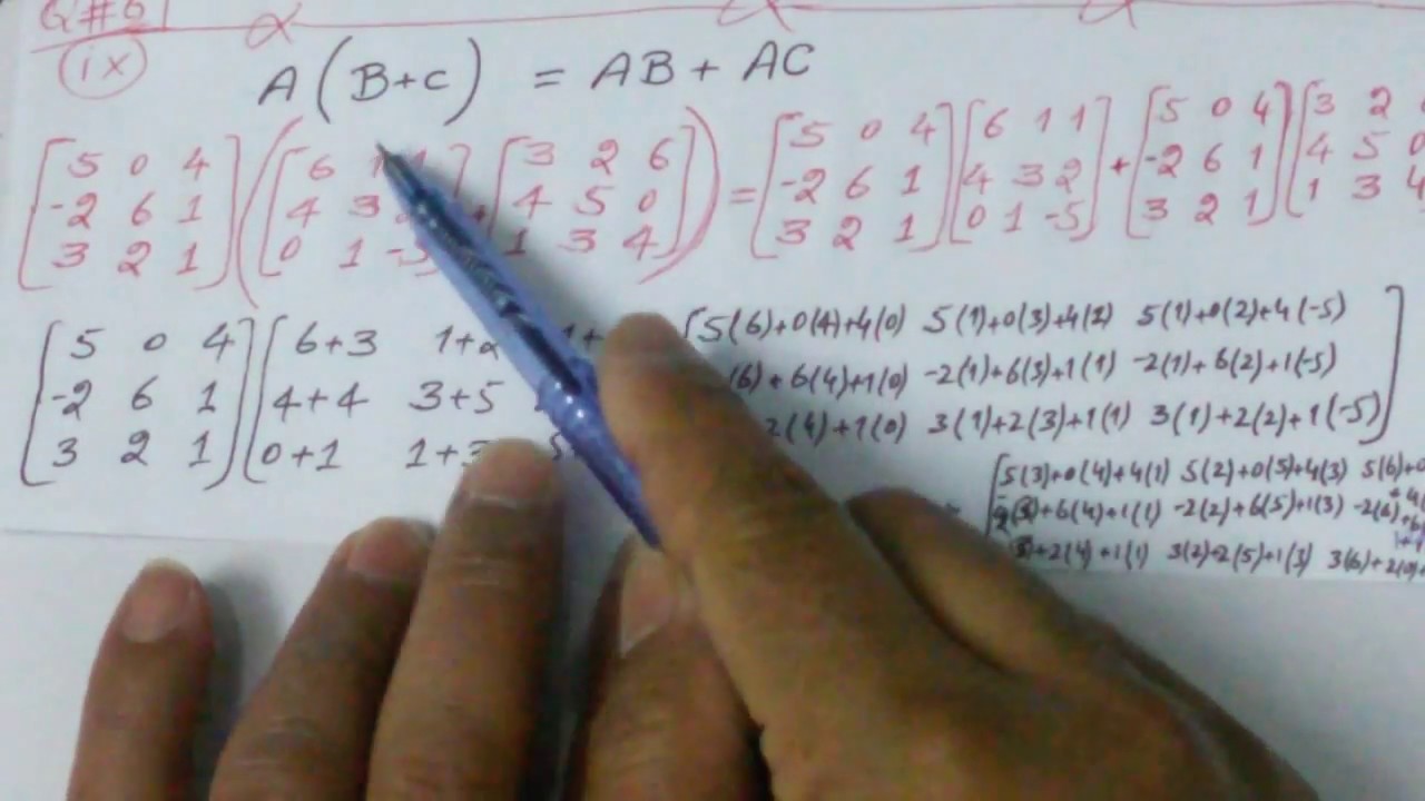 A and B are 3x3 matrices,find AB - YouTube