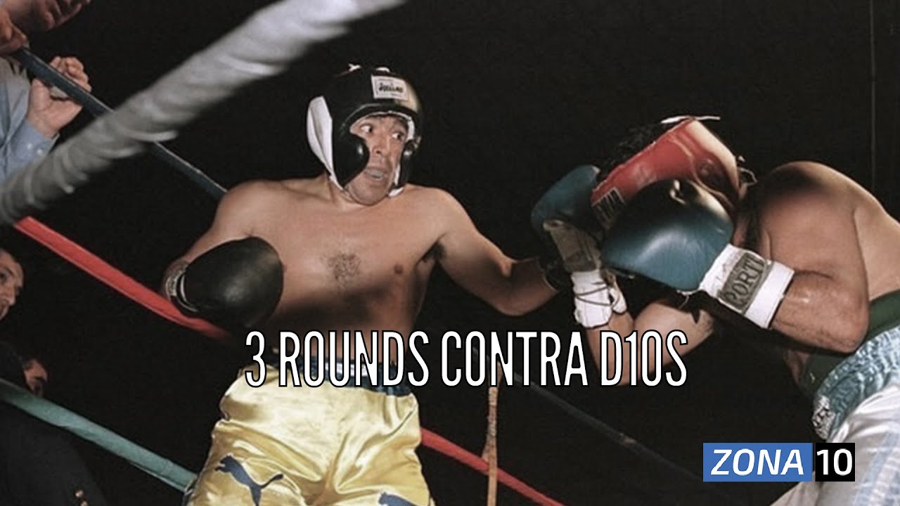 3 ROUNDS CONTRA D10S: El día que MARADONA peleó ante un campeón del ...