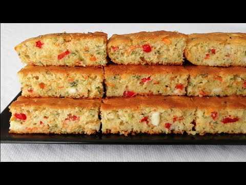 ÖMRÜMDE YEDİĞİM EN GÜZEL TUZLU KEK ❗ISRARLA DENEMENİZİ TAVSİYE EDİYORUM ❗SEBZELİ TUZLU KEK TARİFİ💯