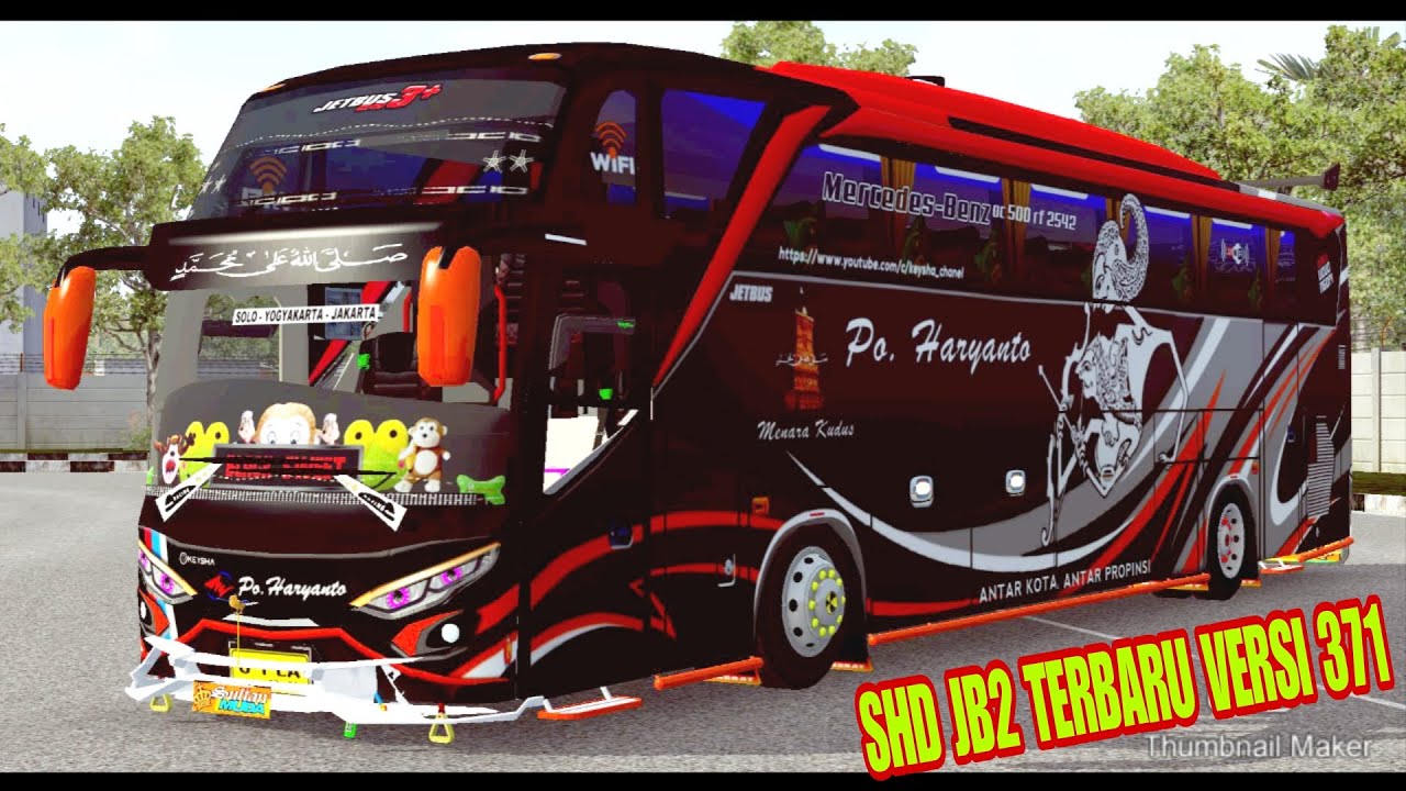 KD ACC SHD JB2 TERBARU VERSI 371 KD SHD JB2 PREMIUM bus casper - YouTube