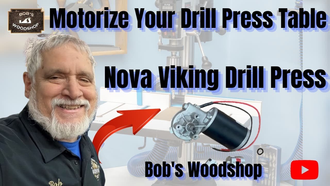 Motorize Your Drill Press Table - Nova Viking Drill Press - YouTube
