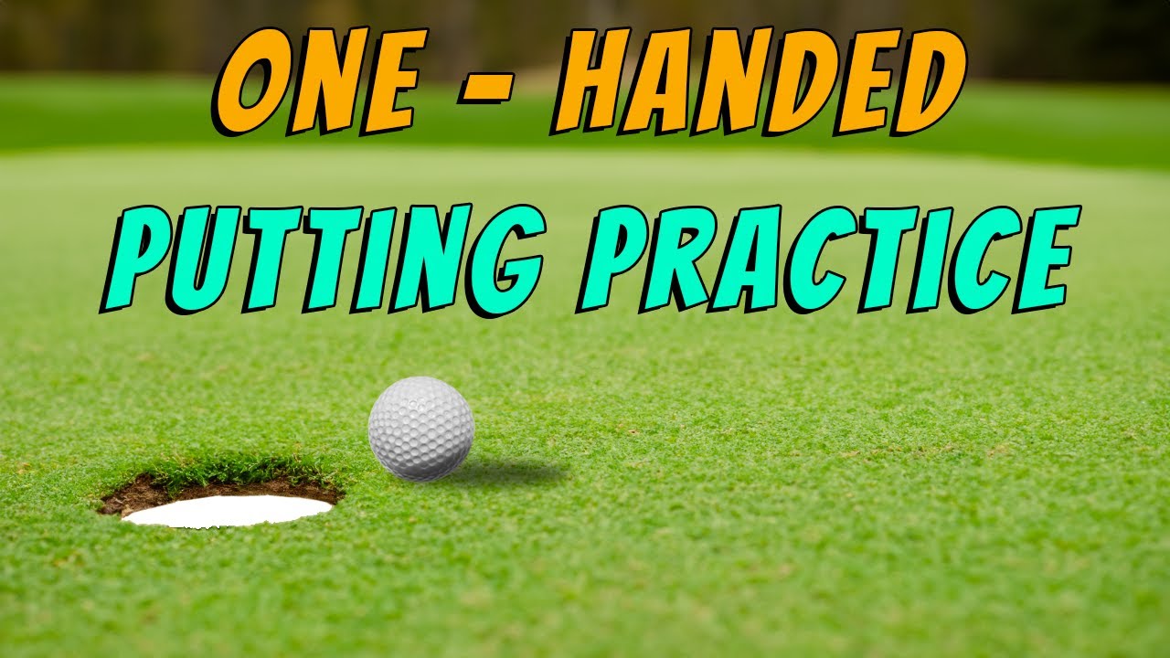 Using One Handed Golf Putting Drills to Get Better BALL SPEED - YouTube