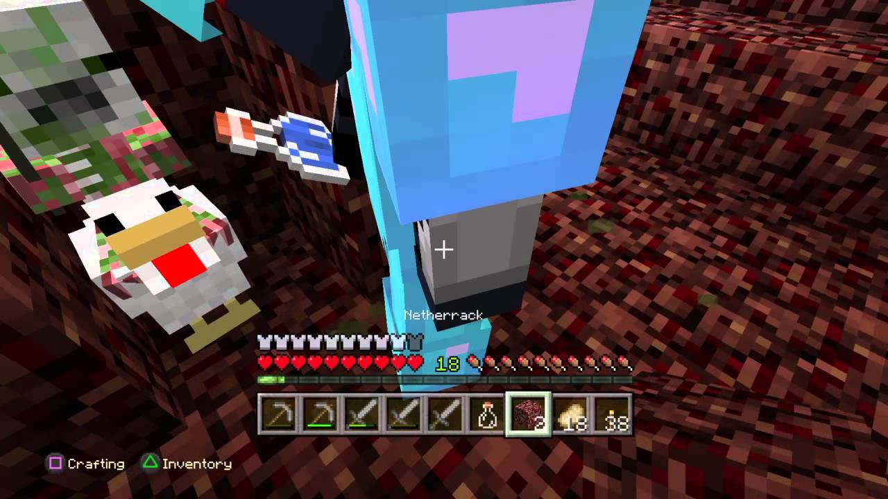 Minecraft: PlayStation®4 baby pigman rider - YouTube