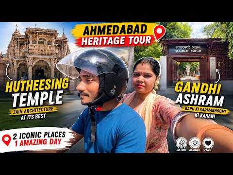 Exploring Hutheesing Jain Temple and Sabarmati Gandhi Ashram in Ahmedabad | Kundan Kandy