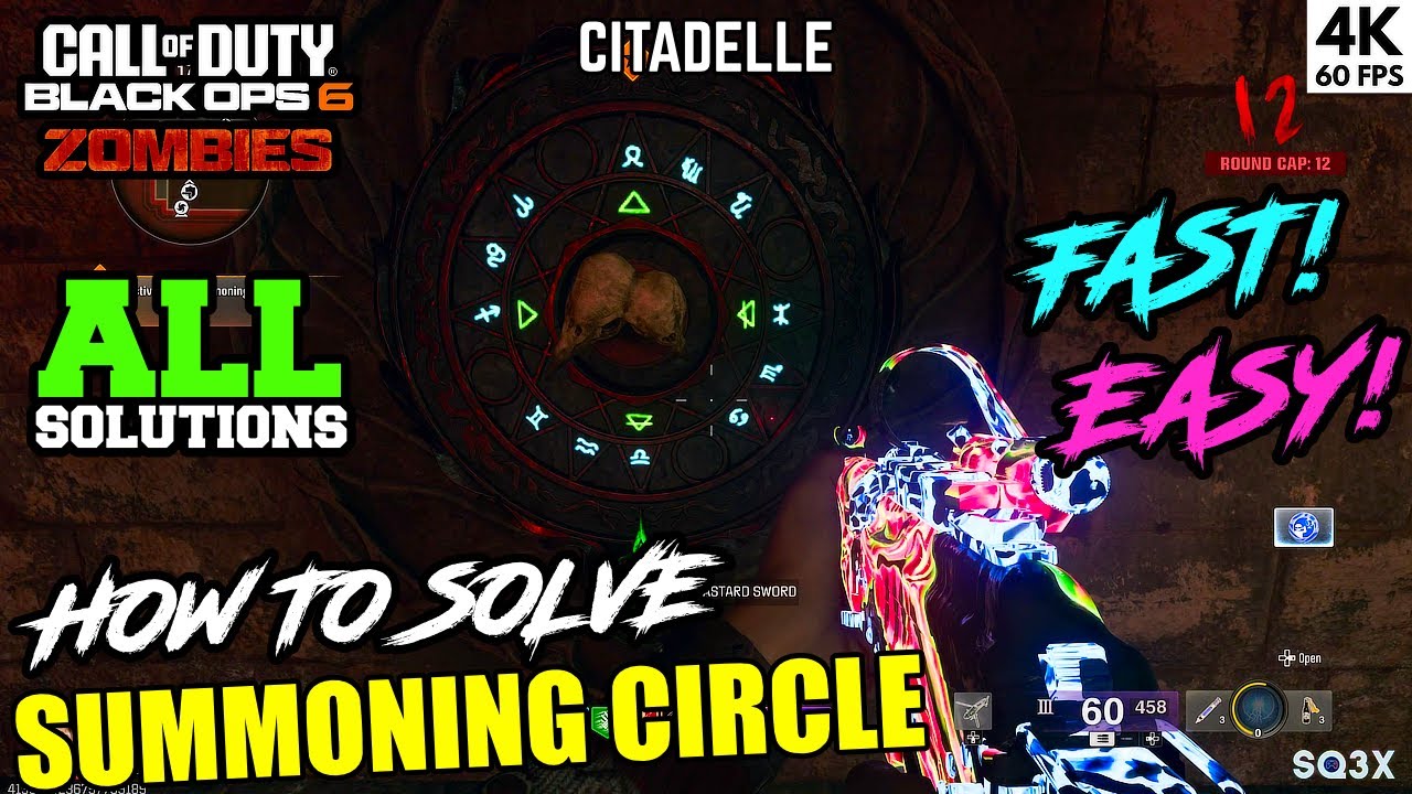 How to Solve the SUMMONING CIRCLE 🔥 Citadelle Des Morts 🧟 COD BO6 ZOMBIES - YouTube