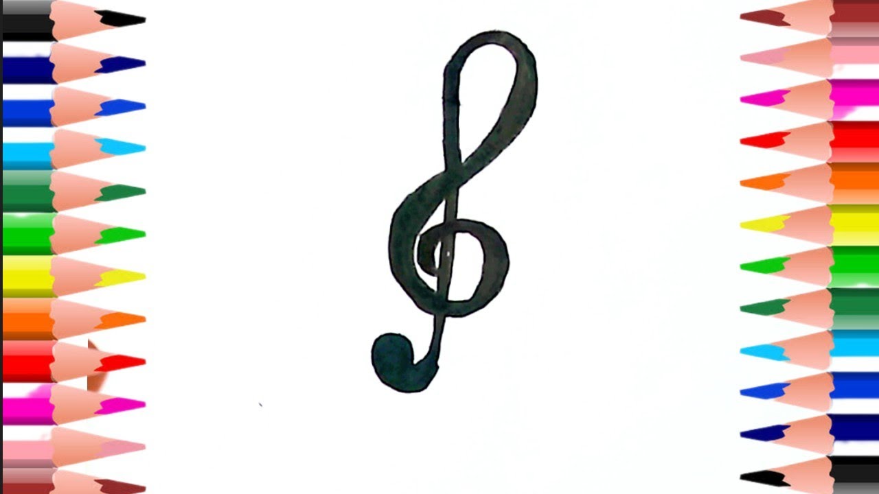 easy Treble Clef drawing step by step || how to draw a treble clef # ...