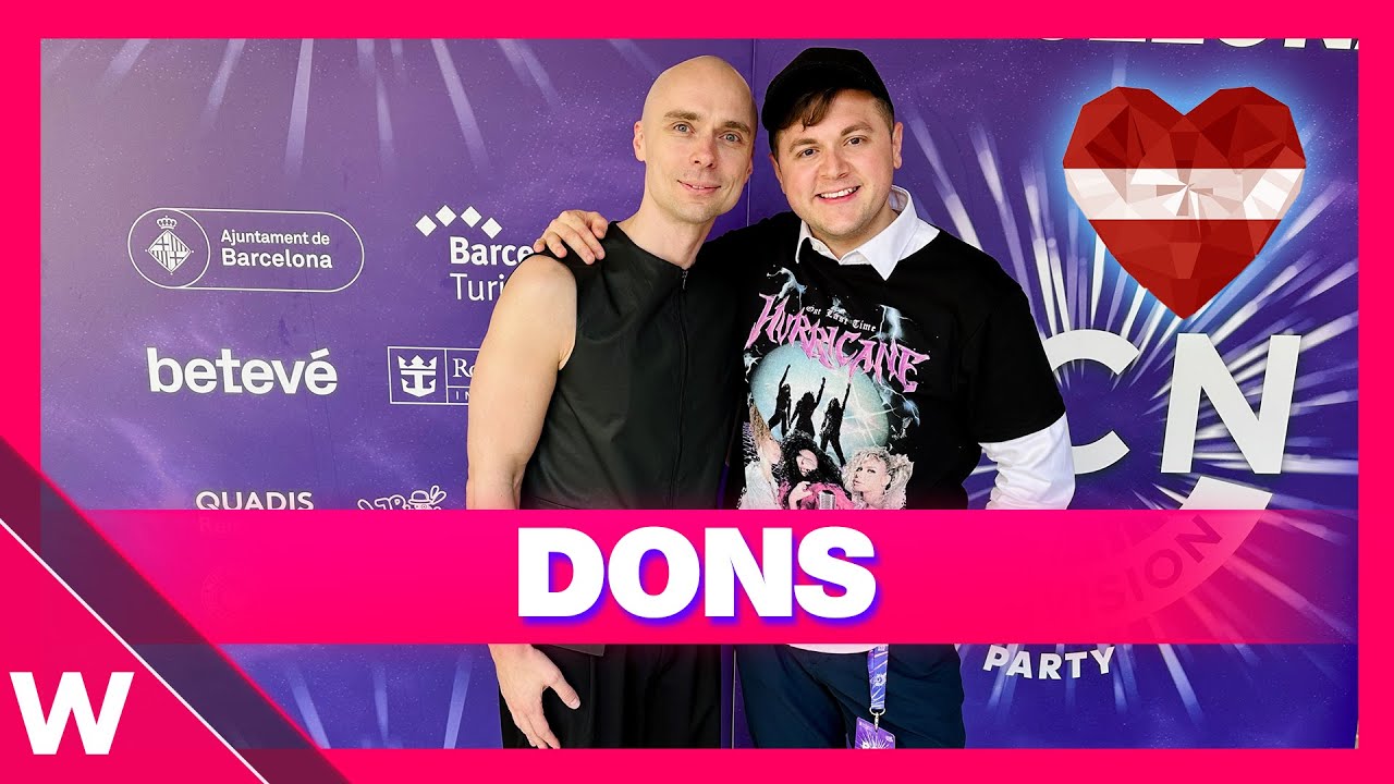 🇱🇻 Dons "Hollow" | Barcelona Eurovision Party 2024 interview | Latvia ...