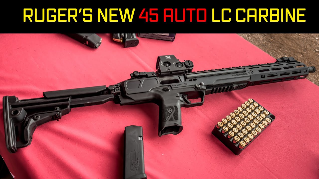 Ruger's 45 Auto LC Carbine Takes Glock Mags -- SHOT Show 2024 - YouTube