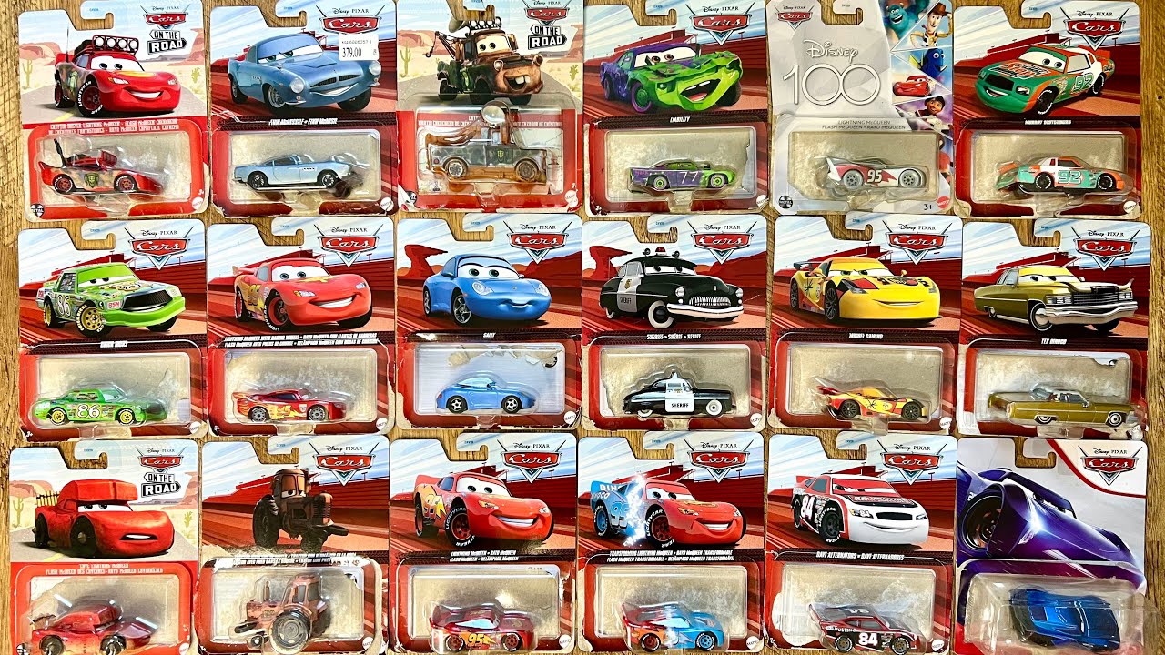 Unboxing Dinsey Pixar Cars: Lightning McQueen, Finn McMissile, Tow ...