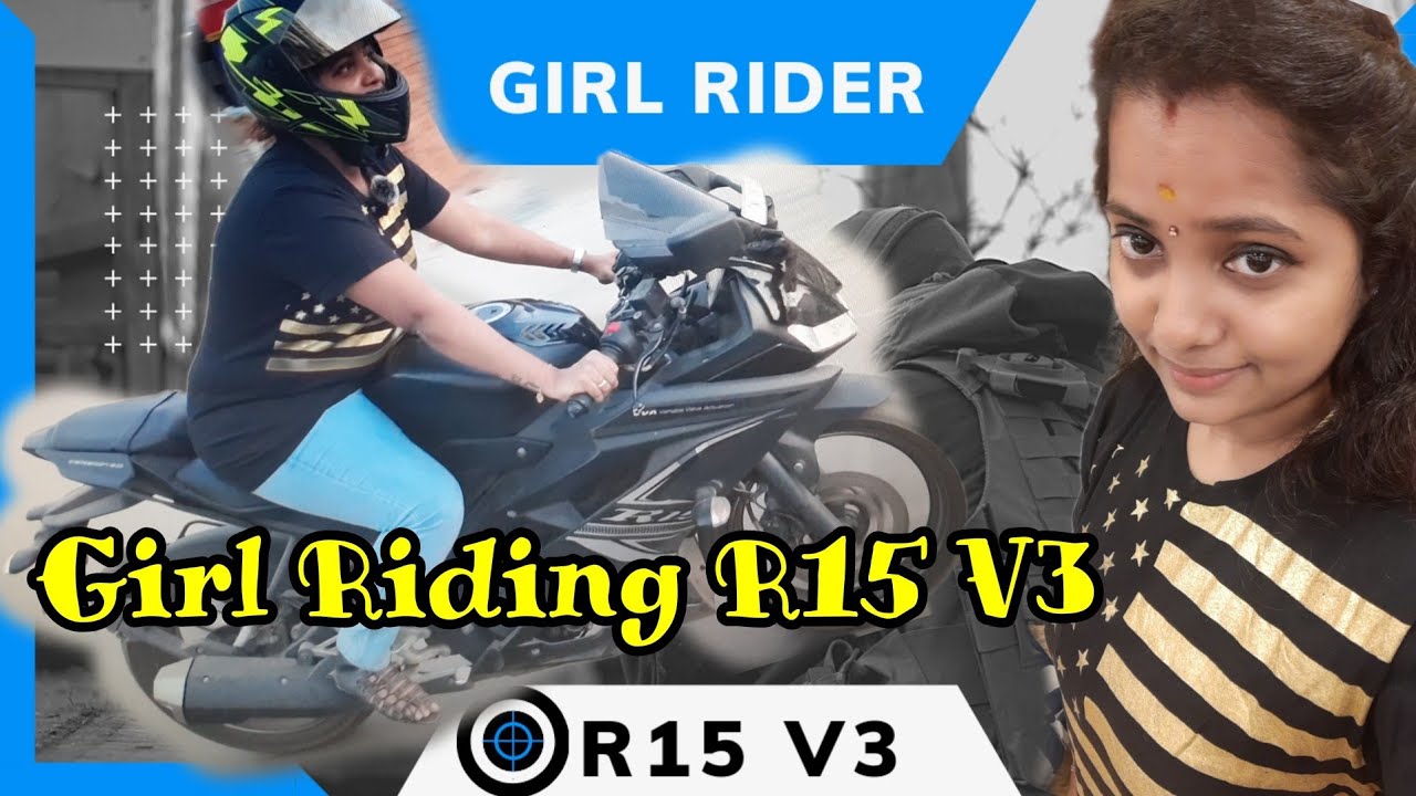 GIRL Riding R15 V3 Bike - Public Reaction | R15 V3 Rider | R15 Biker ...
