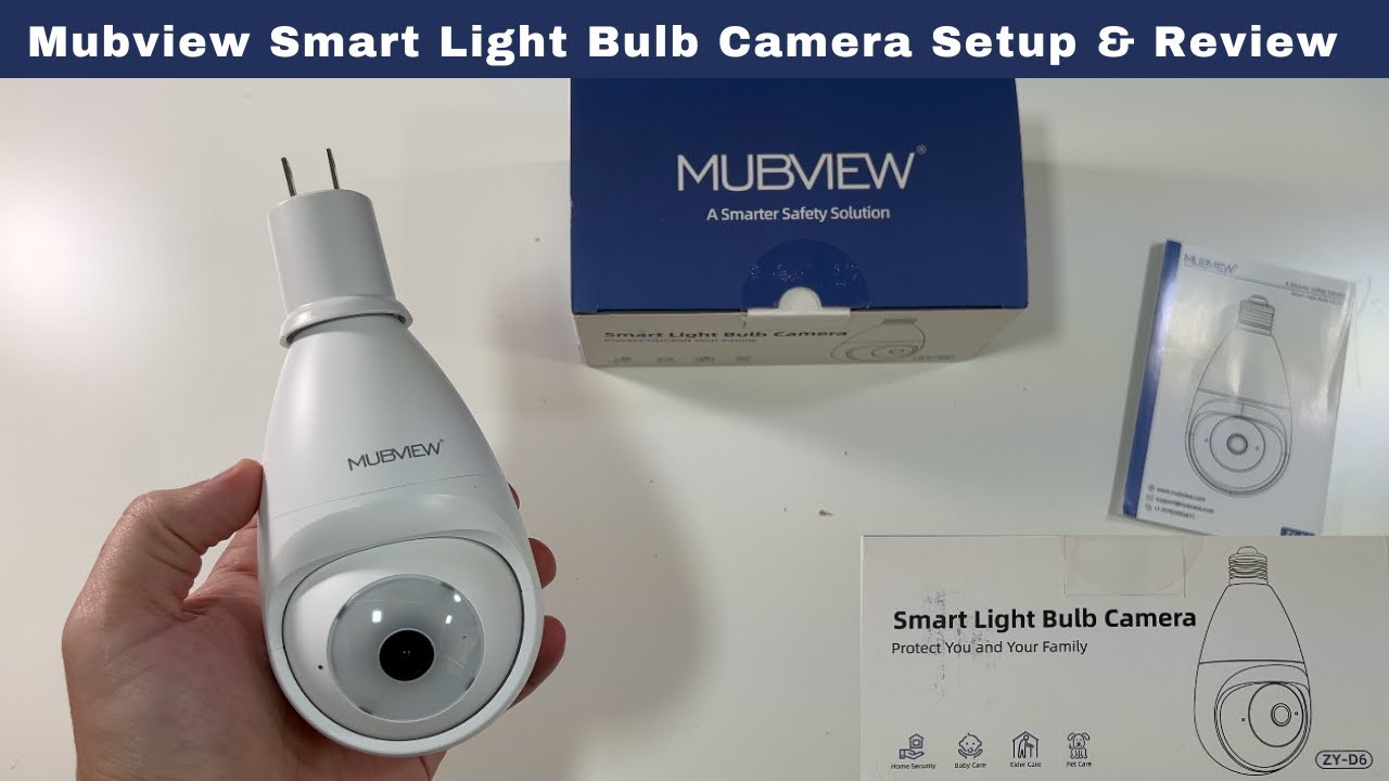 Mubview Smart Light Bulb Camera Setup & Review - YouTube