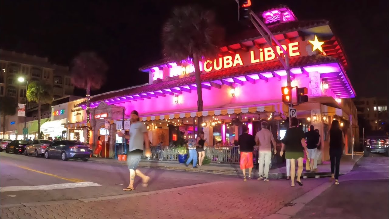 Fort Lauderdale Streets X Nightlife - Night Drive 2023 4K - YouTube
