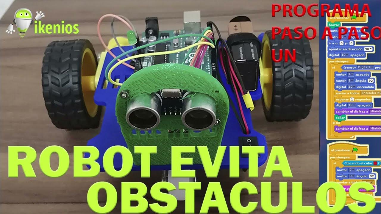 5. ROBOT EVITA OBSTACULOS paso a paso #roboticaeducativa #mecatronica #3dprinting #mechatronics ...