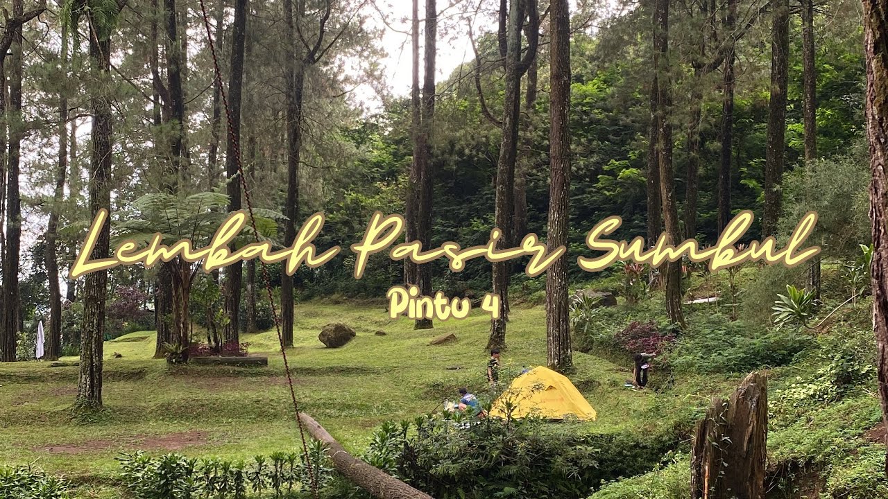 Camping at Lembah Pasir Sumbul Pintu 4 - Puncak, Cianjur | Ambience ...
