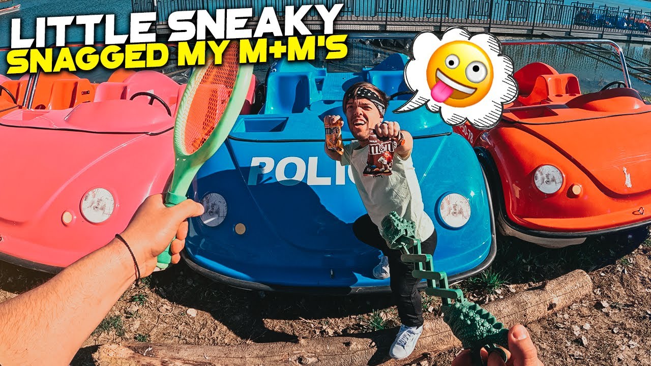 Little Sneaky Snagged My M&M's (Funny in REAL LIFE) - YouTube