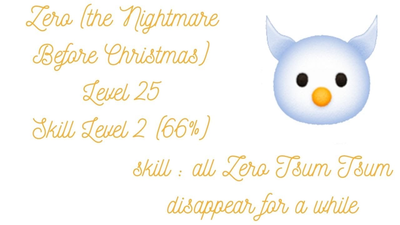 Line Disney Tsum Tsum - Zero - Lv.25 - SL.2 - YouTube