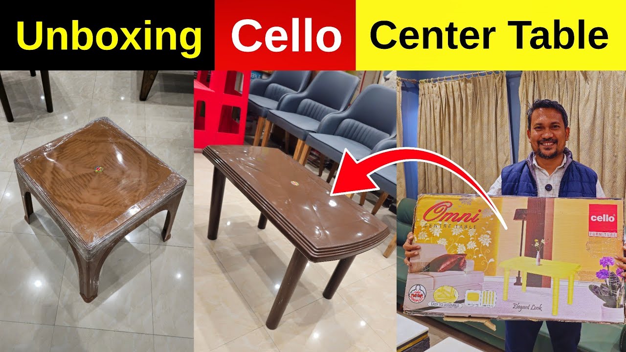 Unboxing Cello Plastic Center Table Review With Price! - YouTube