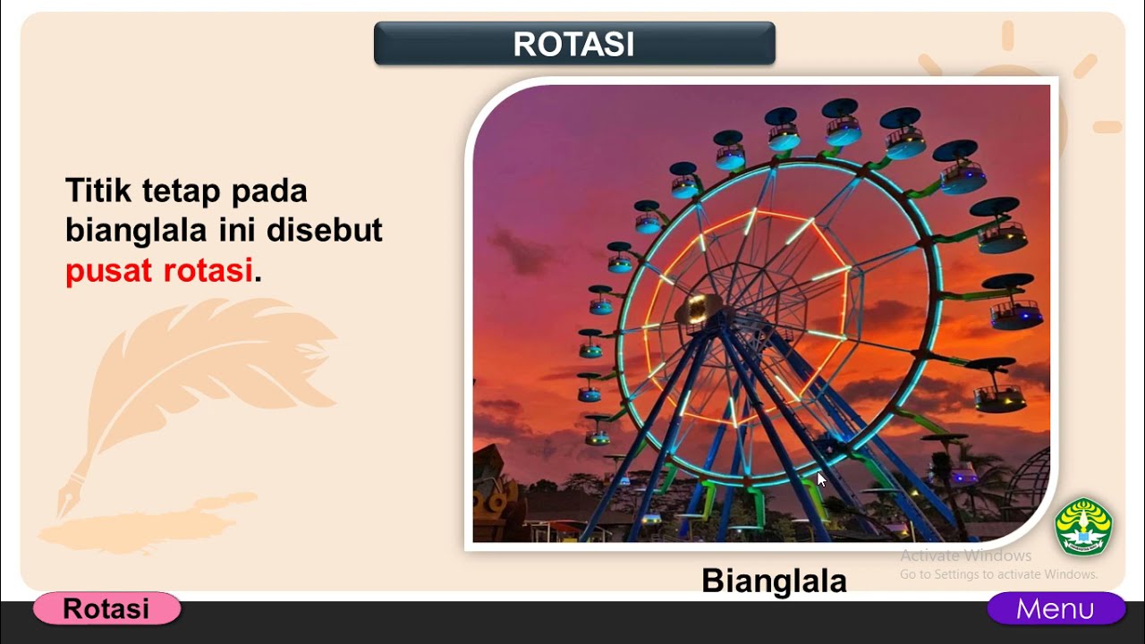 Transformasi ROTASI (Perputaran) matematika kelas 9 - YouTube