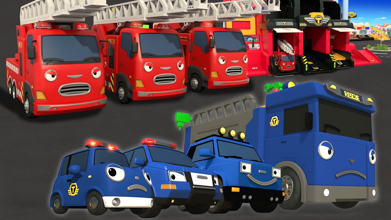 Learn Colors with Tayo🌈 | Red! vs Blue! | Tayo Songs for Kids - YouTube