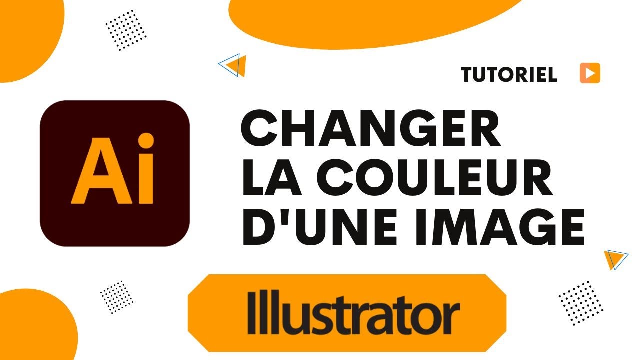 Comment changer la couleur d'une image sur Illustrator - YouTube