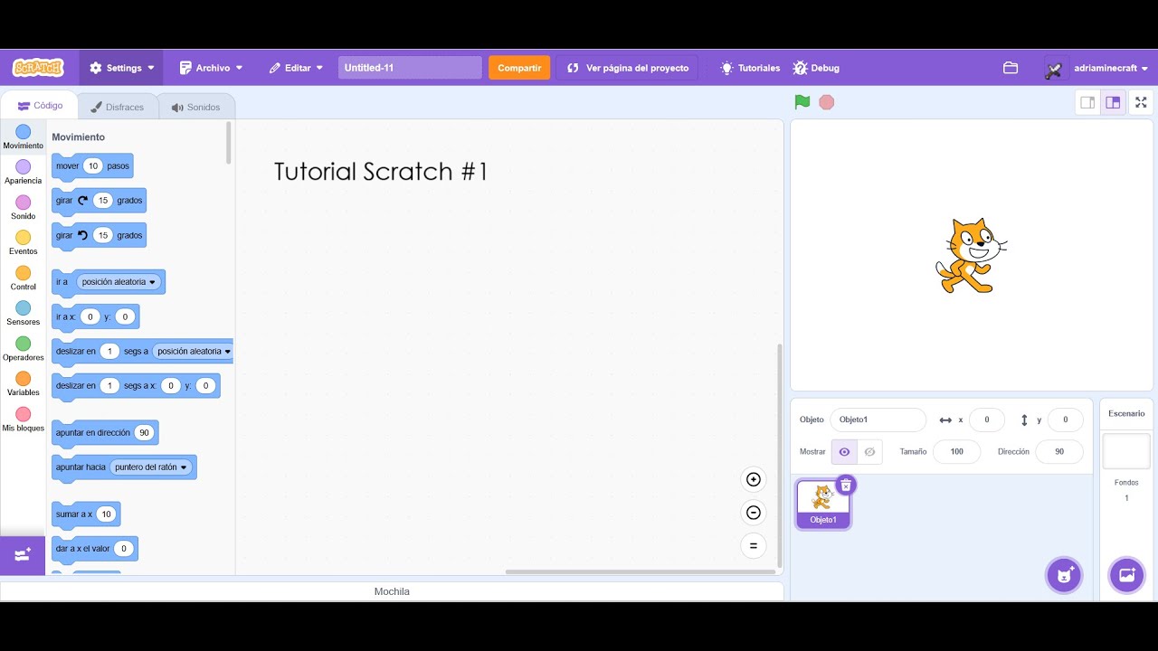 Scratch Tutorial - #1 | Adv Craft - YouTube