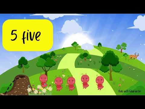 Ant Marching Rhyme Counting Song - YouTube