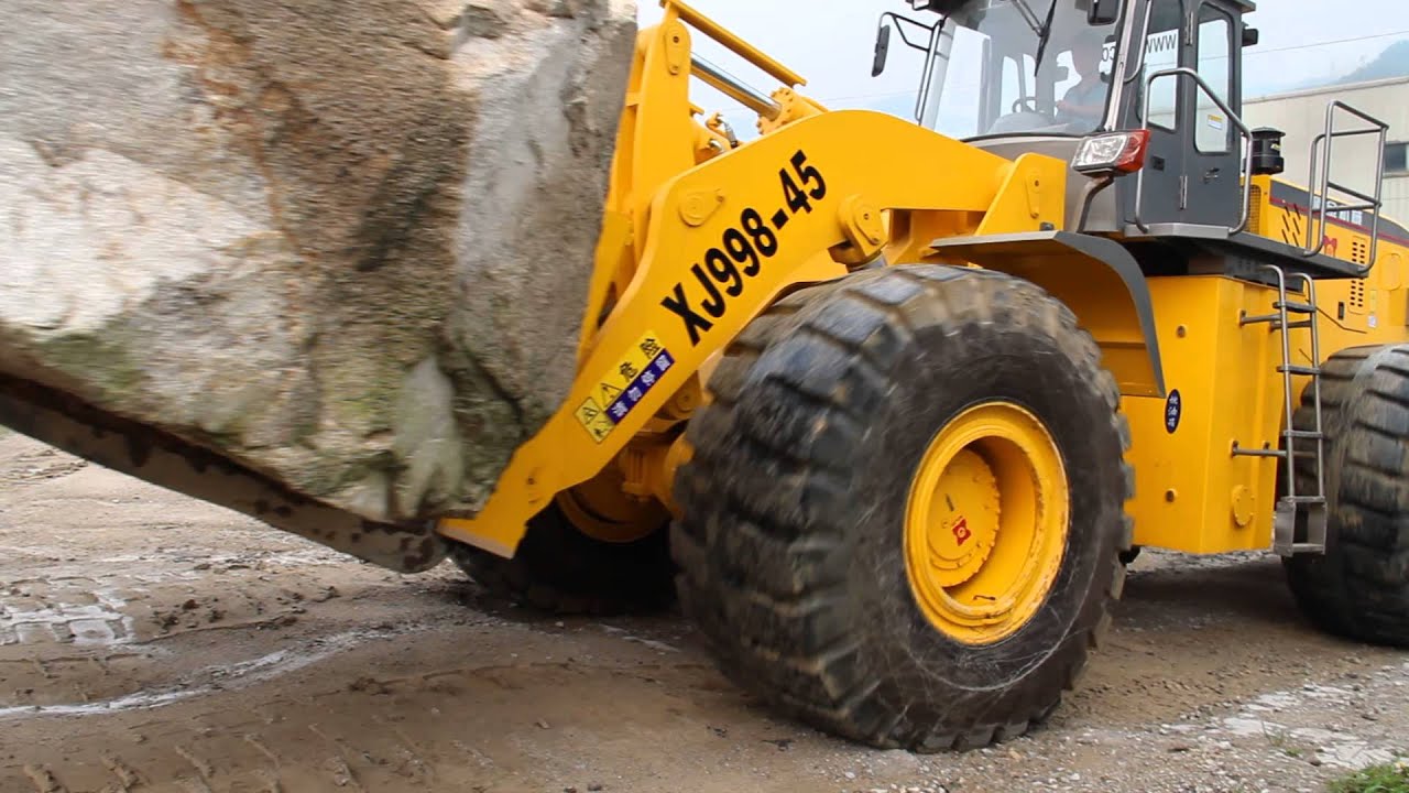 sell 45T FORK LOADER USED IN QUARRY XJ998-45 forklift loader - YouTube