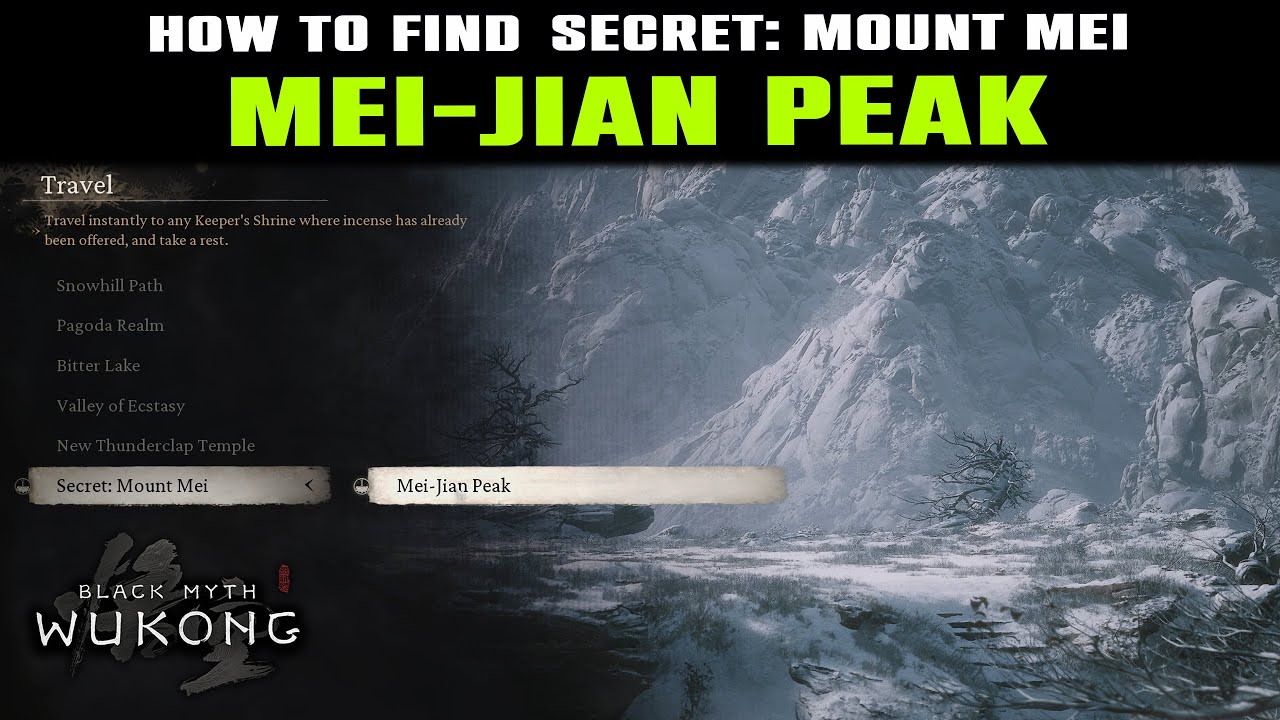 Mei-Jian Peak Shrine Location | UNLOCK Secret: Mount Mei | Chapter 3 ...