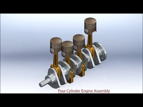 Four Cylinder Engine Assembly || SolidWorks Tutorial - YouTube