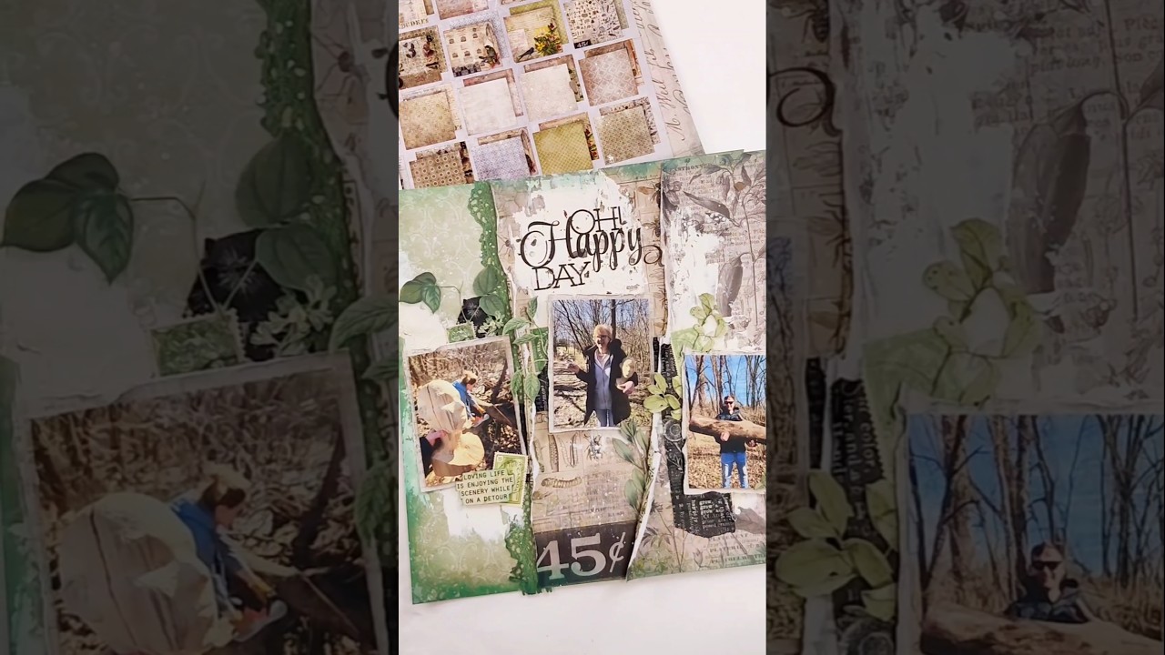 Layers + Distressing + Mixed Media = 🤩 - YouTube