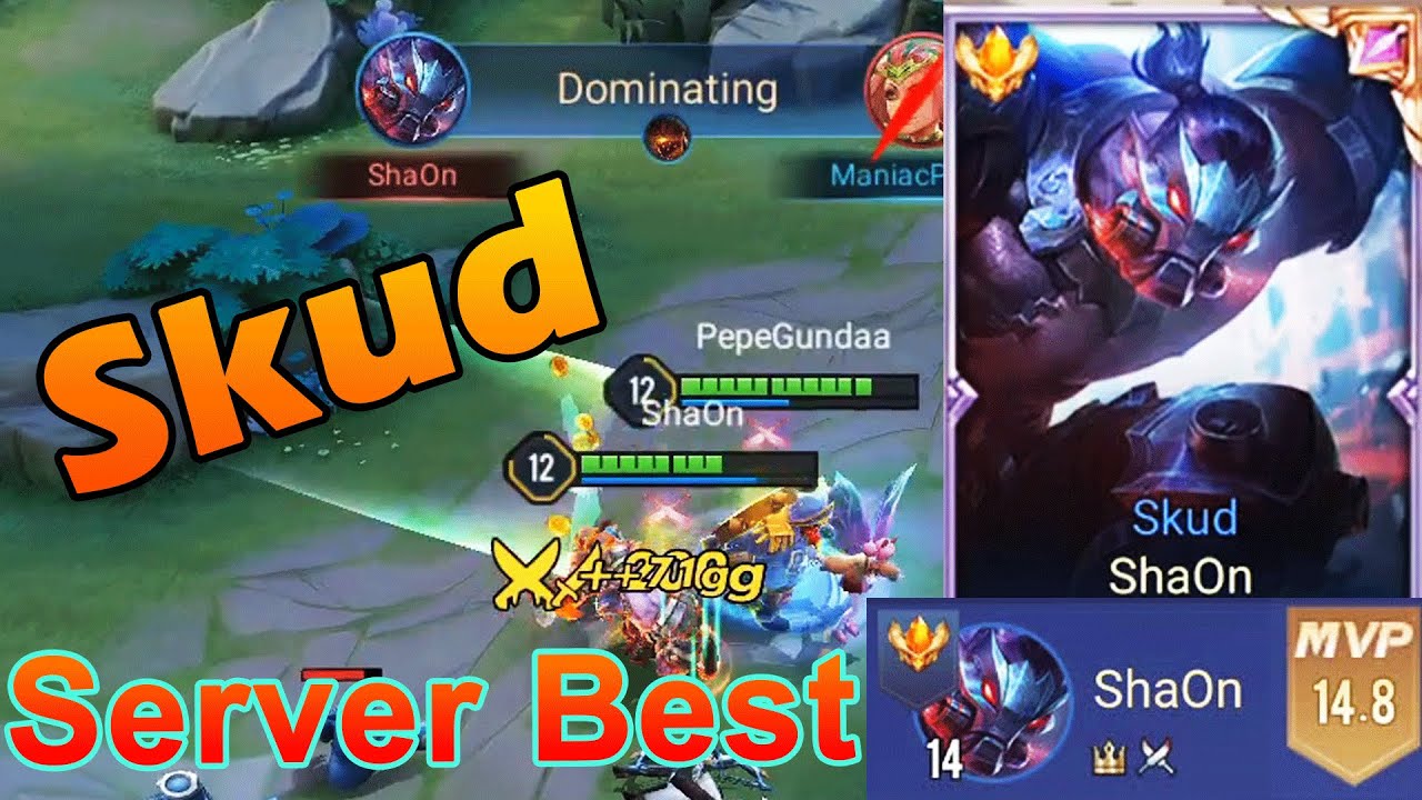 SKUD Server Best Build 2022 | Dominating Slayer Lane | Pro AOV Gameplay ...