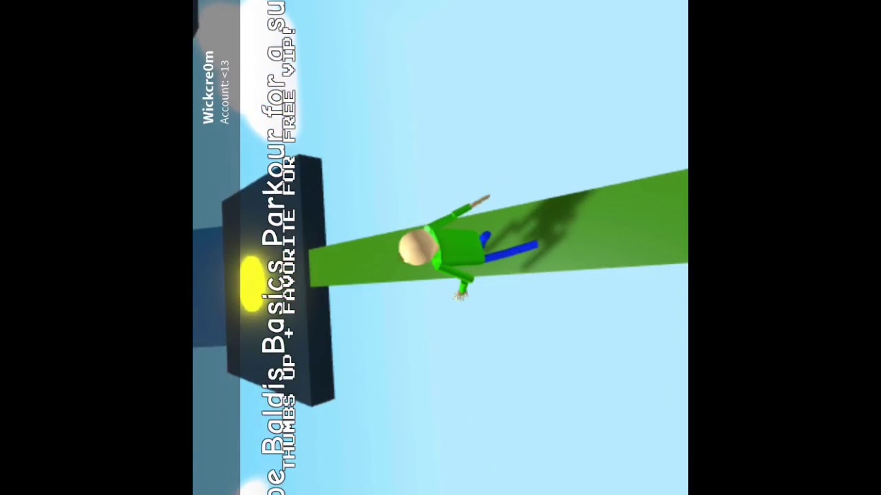 Baldi Basic Parkour for 10 Minutes - YouTube