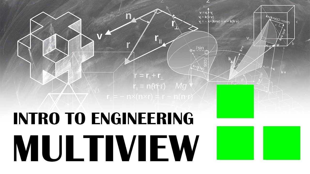 How to make a MULTIVIEW DRAWING of a cube - YouTube