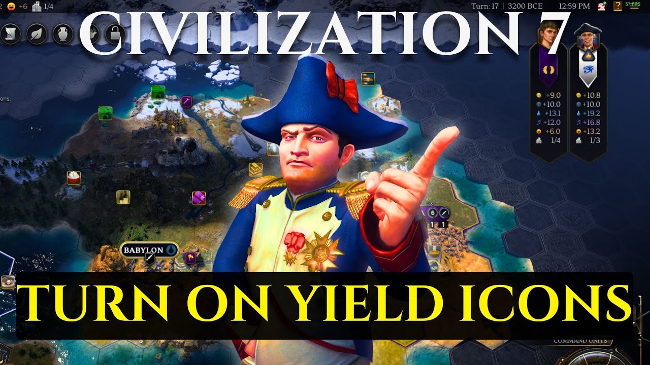 How to Enable Yield Icons in Civilization 7 - YouTube