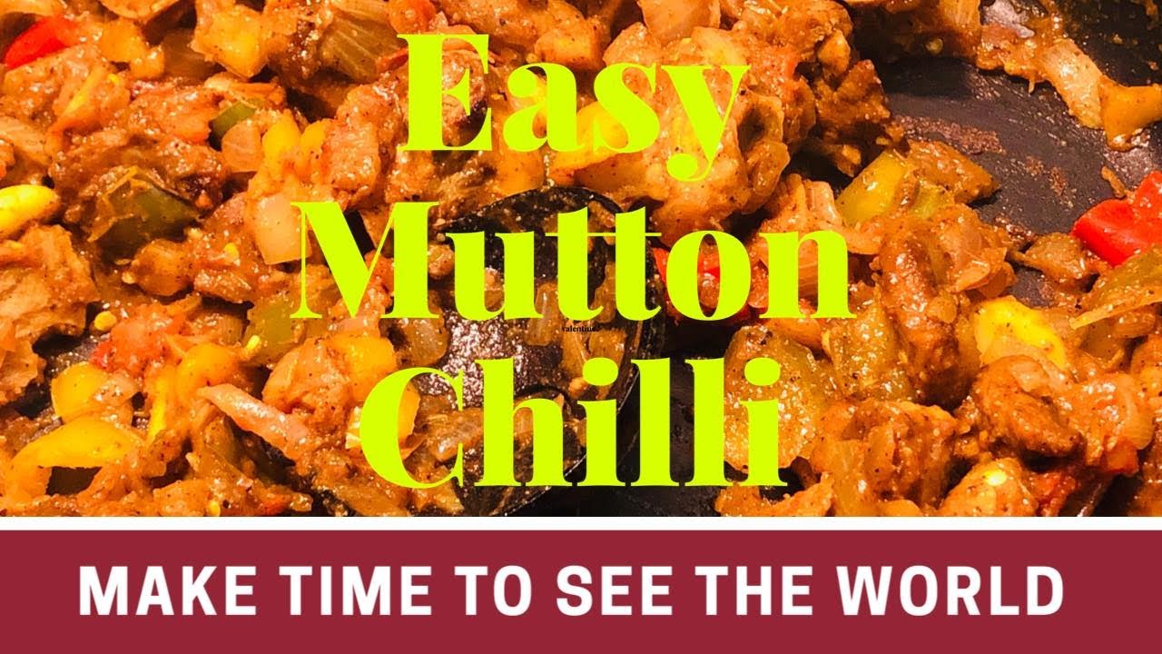 Easy Mutton Chilli Vybhav Style Chilli Mutton Recipe - YouTube