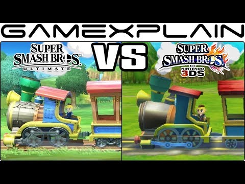 Super Smash Bros. Ultimate Graphics Comparison: Switch vs. 3DS (ALL RETURNING STAGES!)